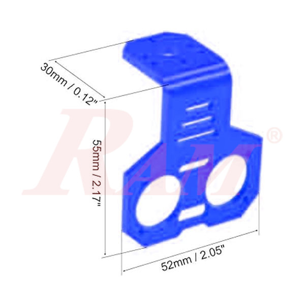 Ultrasonic Sensor Stand Mounting Bracket Holder for HC-SR04 - Blue | RAM Electronics website